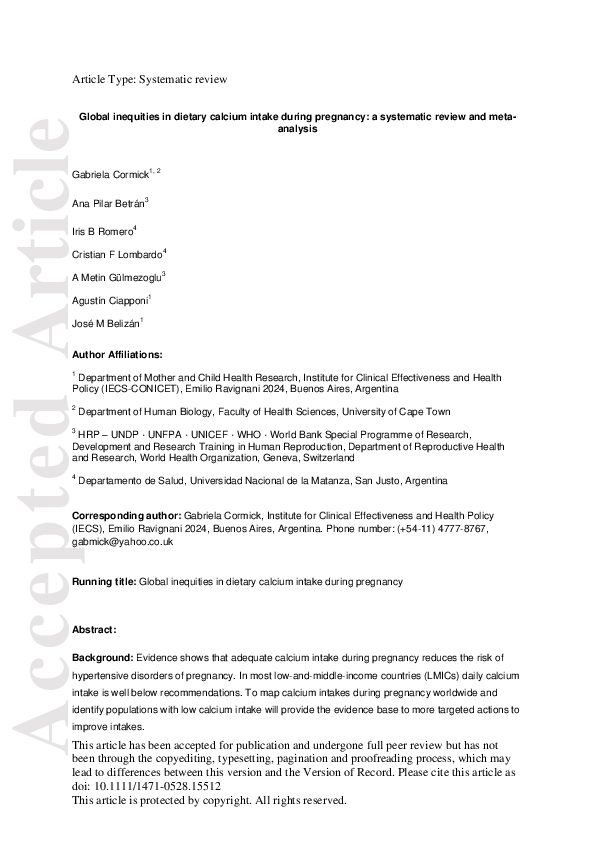 (PDF) Research Training in Human Reproduction, Department of ...