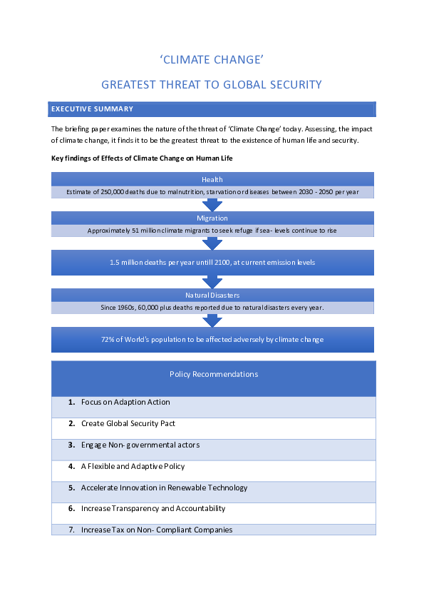 (DOC) Climate Change Policy Brief
