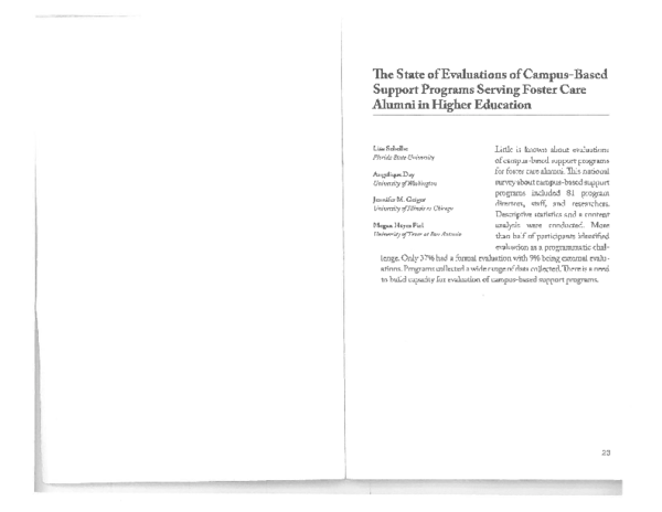 (PDF) The state of evaluations of campus-based support programs serving ...