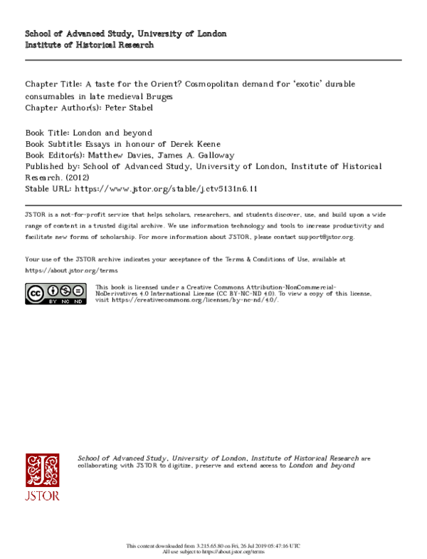 (PDF) Cosmopolitan demand for 'exotic' durable consumables in late ...