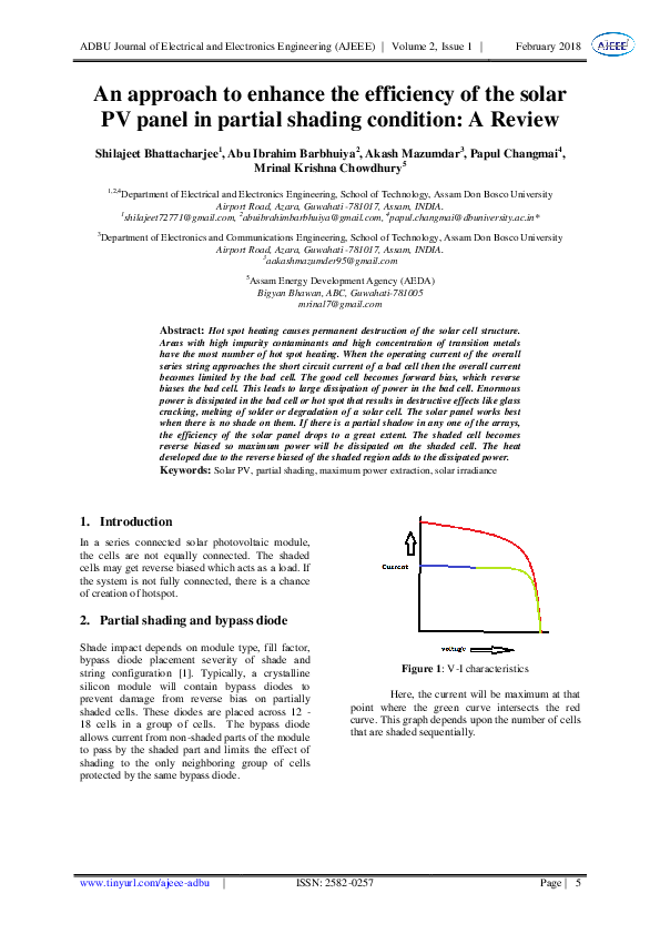 (PDF) An approach to enhance the efficiency of the solar PV panel in ...