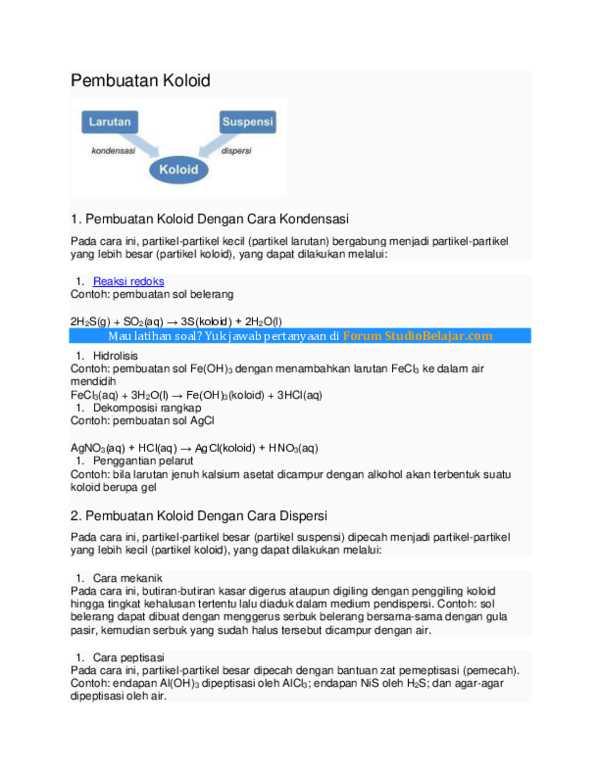 (DOC) Pembuatan Koloid | Kisaragi Suzu - Academia.edu