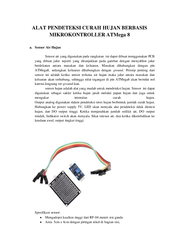 (PDF) ALAT PENDETEKSI CURAH HUJAN BERBASIS MIKROKONTROLLER ATMega 8