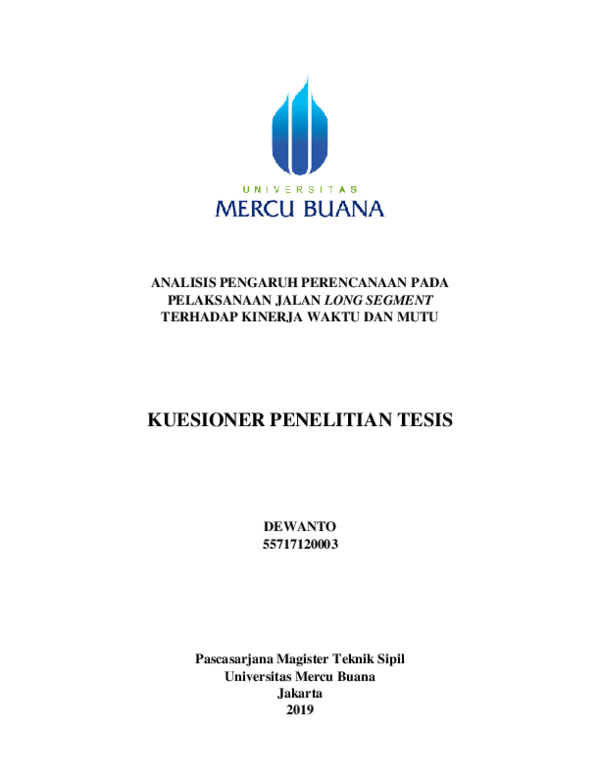 (DOC) Kuisioner Penelitian