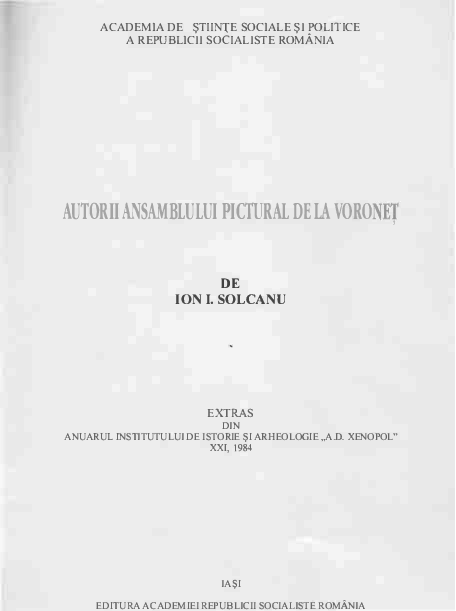 (PDF) Autorii ansamblului pictural de la Voroneț | Ion Solcanu ...
