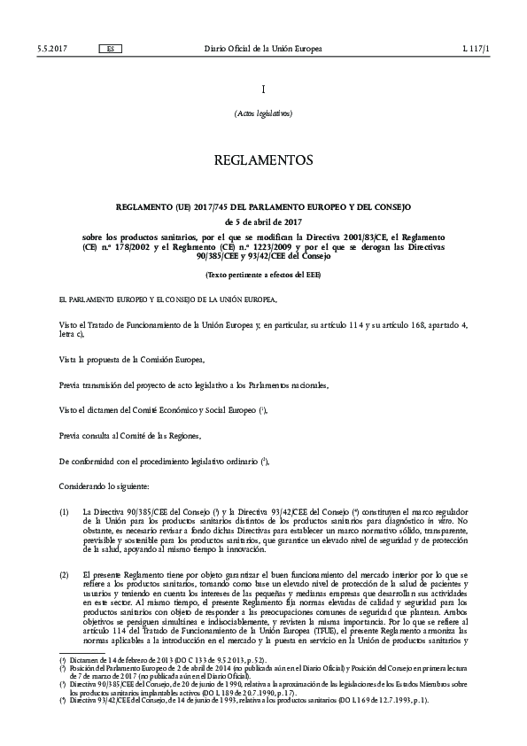 (PDF) Reglamento UE 2017-