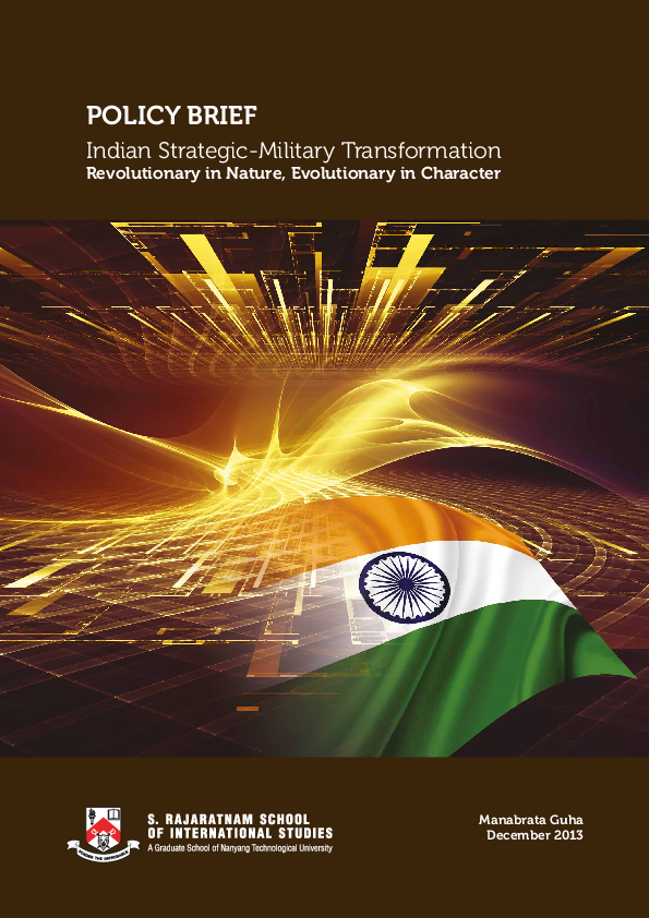 (PDF) Indian Strategic-Military Transformation: Revolutionary in Nature ...