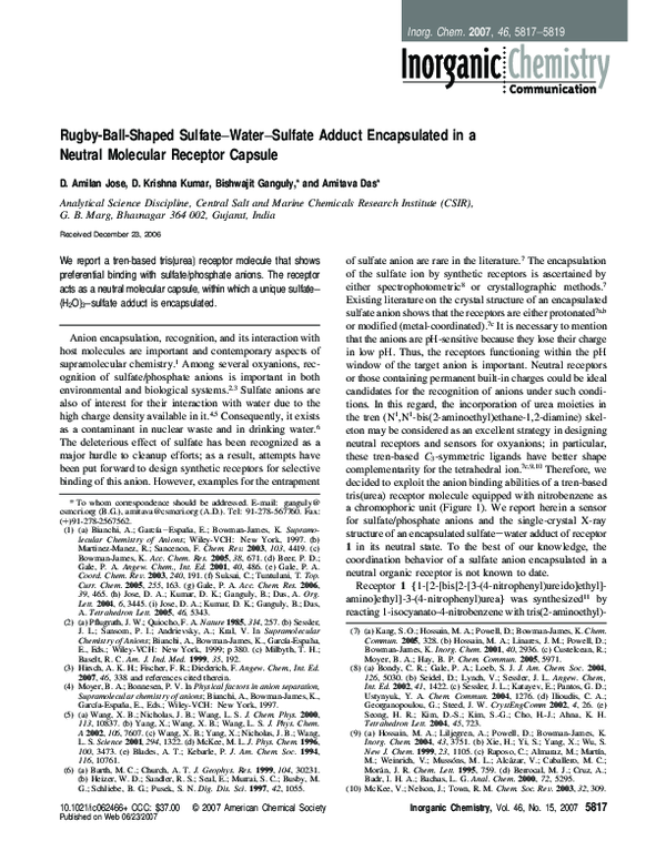 (PDF) Inorg. Chem. 2007, 46, 5817-5819