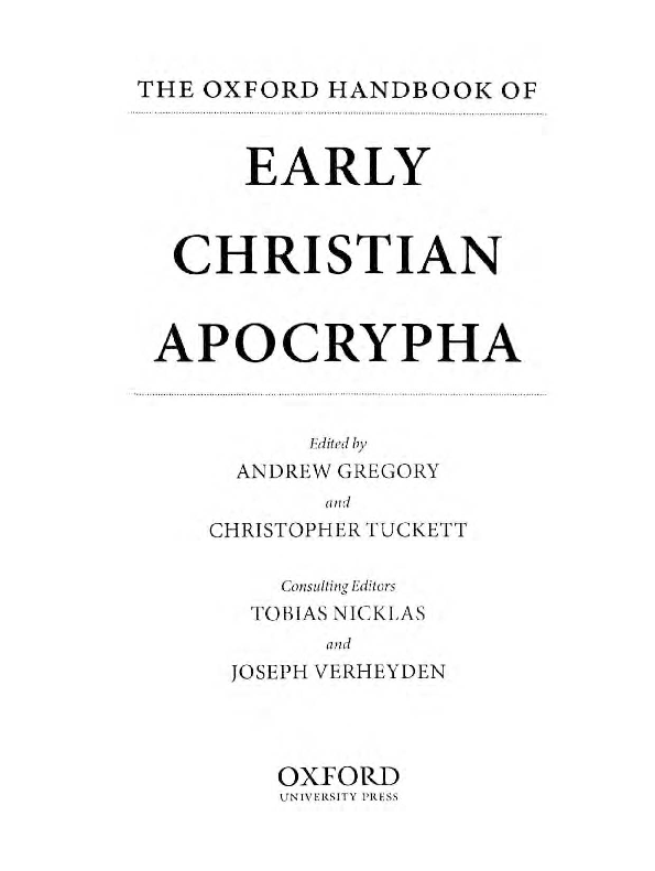(PDF) Liturgy and Early Christian Apocrypha
