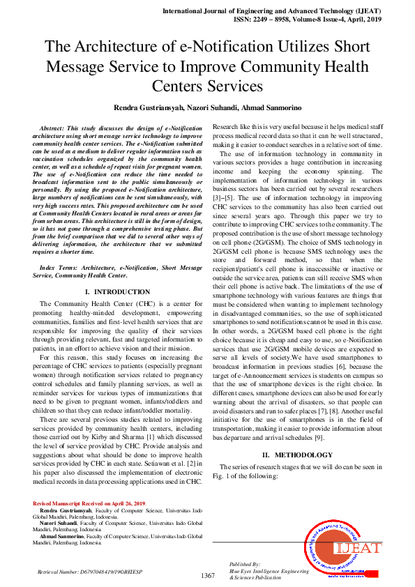 (PDF) The Architecture of e-Notification Utilizes Short Message Service ...