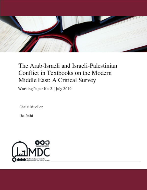(PDF) The Arab-Israeli and Israeli-Palestinian Conflict in Textbooks on ...