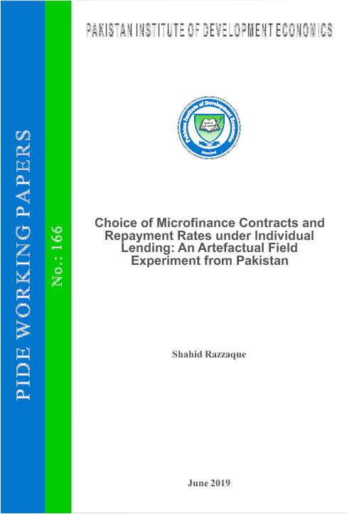 (PDF) Choice of Microfinance Contracts and Repayment Rates under ...