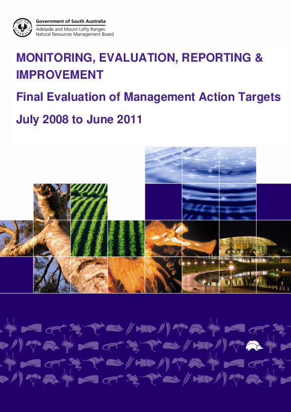 (PDF) MONITORING, EVALUATION, REPORTING & IMPROVEMENT Final Evaluation ...