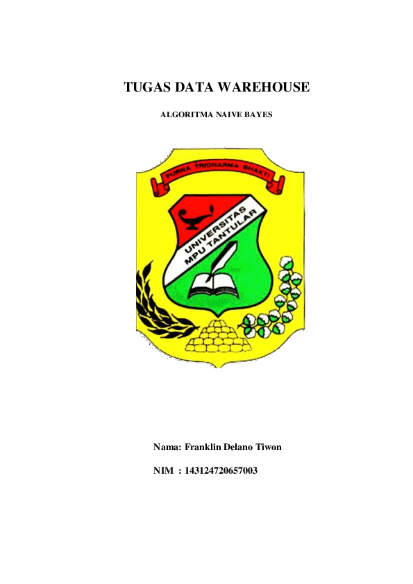(DOC) TUGAS DATA WAREHOUSE