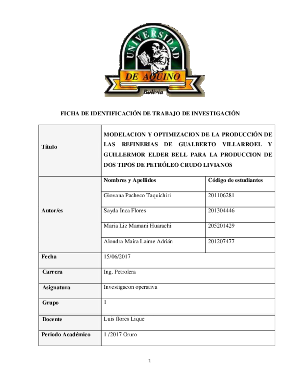 (PDF) PROYECTO DE IO