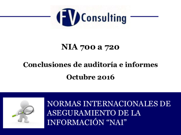 (PDF) NIA 700 a 720 Conclusiones de auditoría e informes