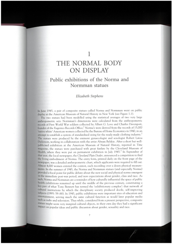 (PDF) The Normal Body on Display: public exhibitions of the Norma and ...