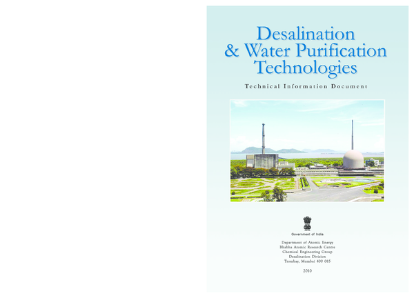 (PDF) Desalination & Water Purification Technologies