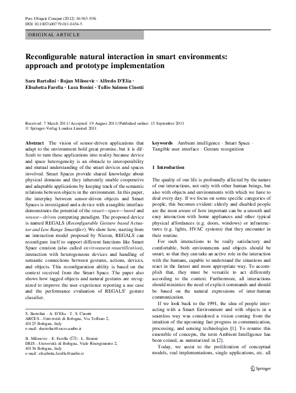 (PDF) Reconfigurable natural interaction in smart environments ...