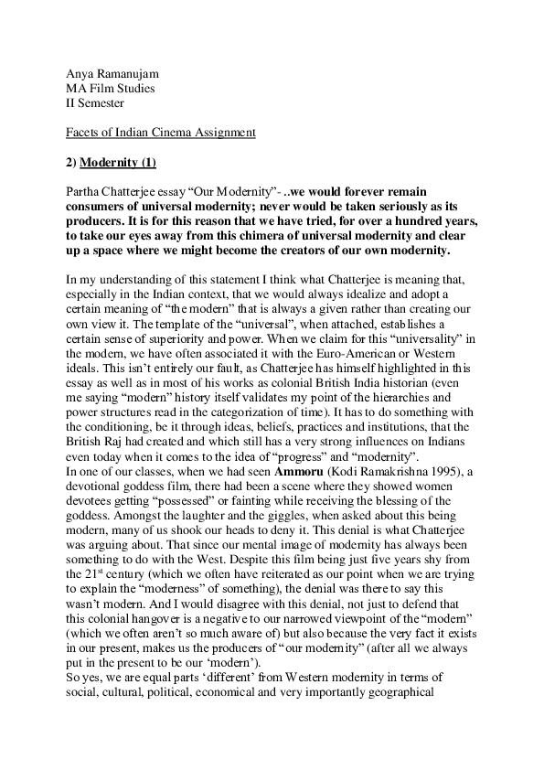 (PDF) Anya Ramanujam FIC End Term Assignment