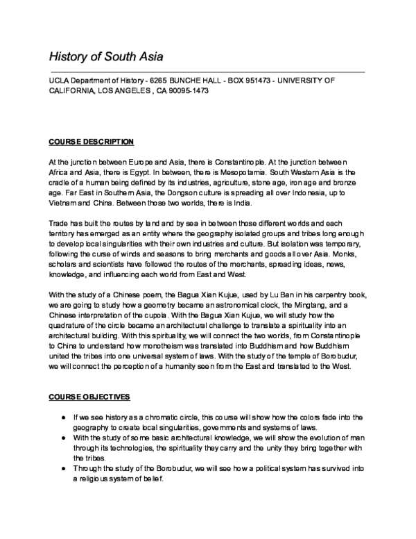 (PDF) History of South Asia
