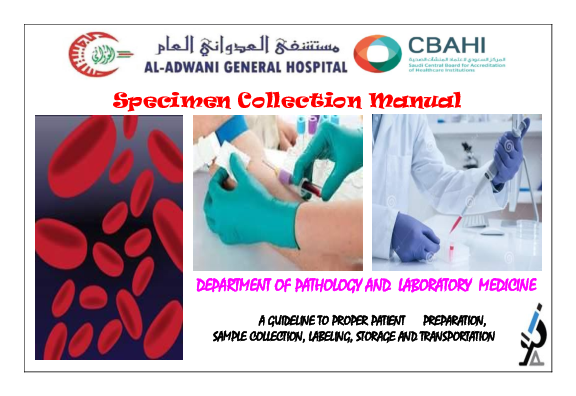 (DOC) Specimen Collection Manual DEPARTMENT OF PATHOLOGY AND LABORATORY ...