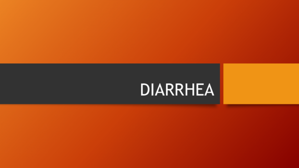 (PPT) DIARRHEA ppt