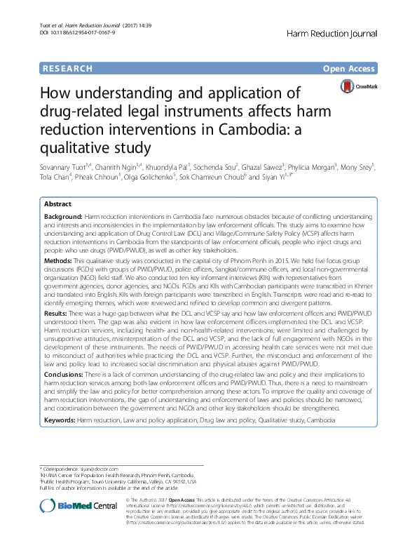 (PDF) How understanding and application of drug-related legal ...