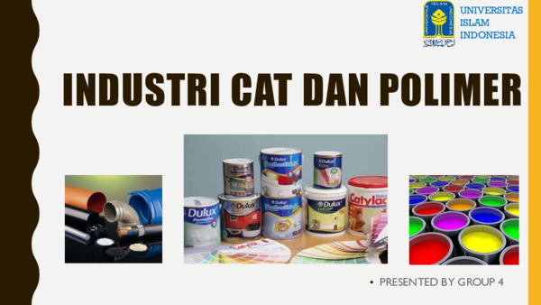 (PDF) INDUSTRI CAT DAN POLIMER