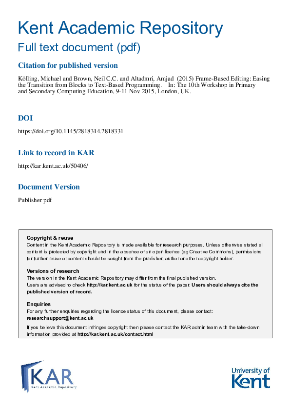 (PDF) Kent Academic Repository Full text document (pdf) Versions of ...
