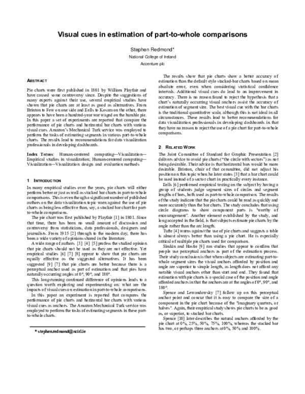 (PDF) Visual cues in estimation of part-to-whole comparison