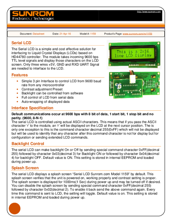 (PDF) Serial LCD