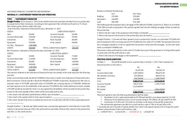 (DOC) Material 1 - Partnership Formation and Operation
