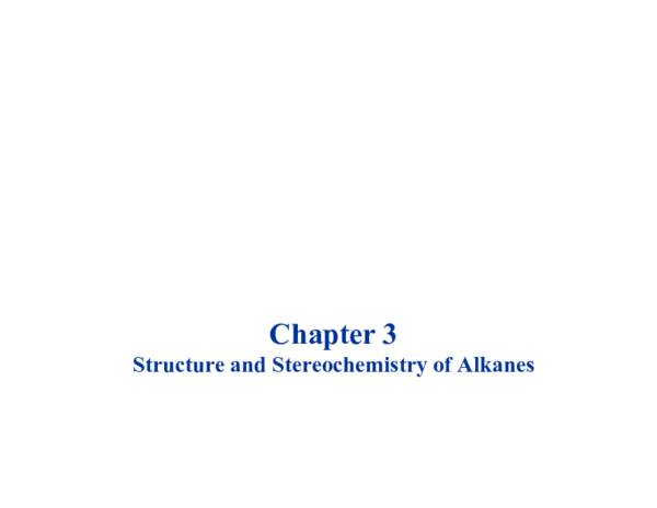 (PDF) Chapter 3 Structure and Stereochemistry of Alkanes