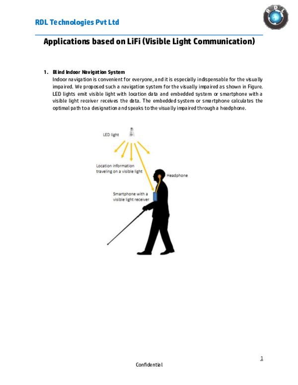 (PDF) Applications based on LiFi (Visible Light Communication