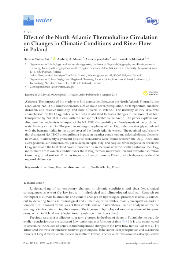 (PDF) Effect of the North Atlantic Thermohaline Circulation on Changes ...