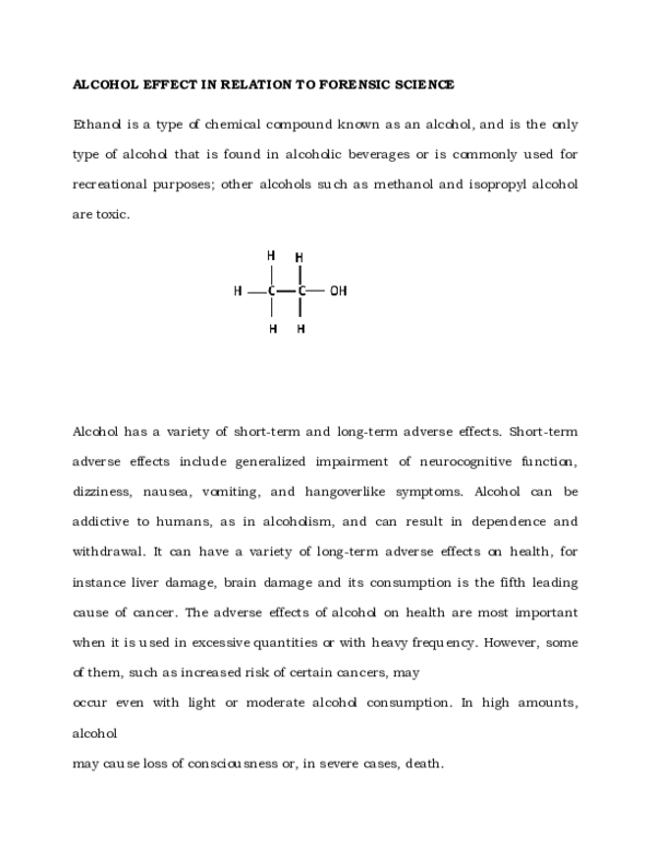 (DOC) Alcohol in Forensic Analysis