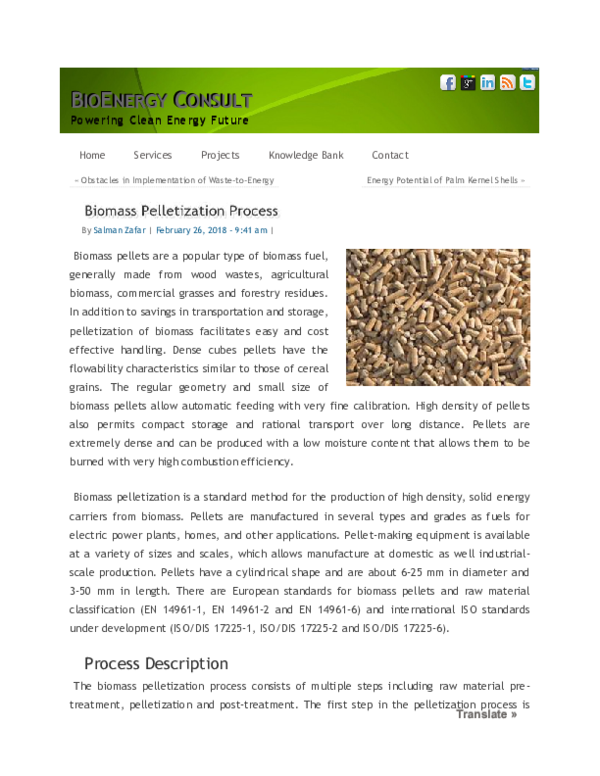 (PDF) Biomass pelletization