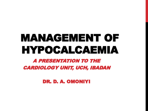 (PPT) HYPOCALCAEMIA