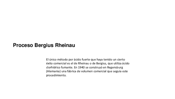 (PPT) Proceso Bergius Rheinau