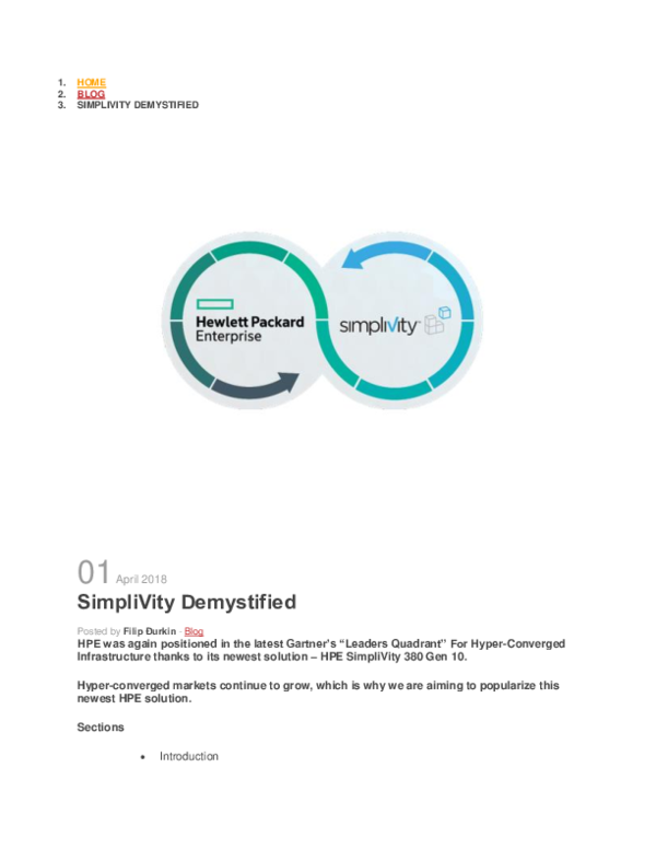 (DOC) Simplivity - Demystified