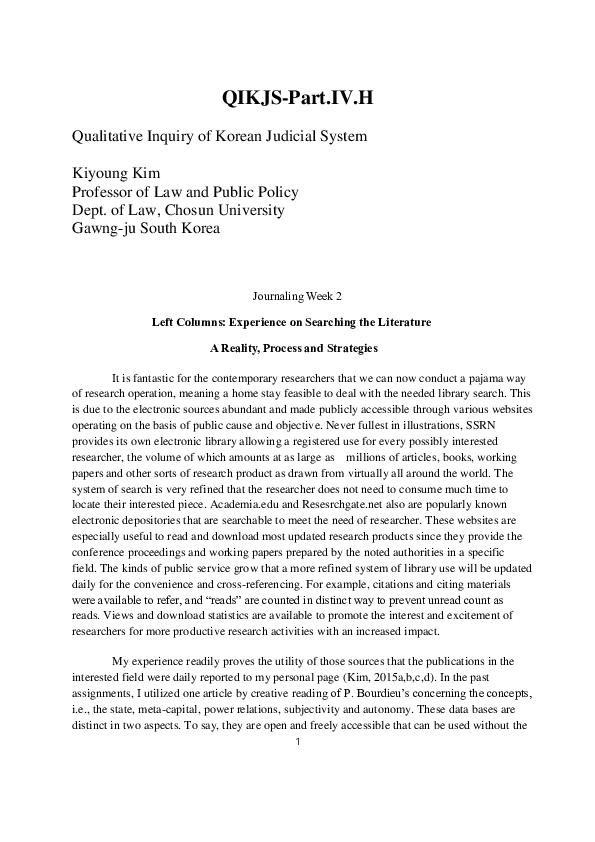 (PDF) QIKJS-Part.IV.H Qualitative Inquiry of Korean Judicial System