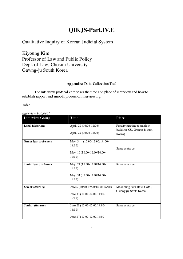 (PDF) QIKJS-Part.IV.E Qualitative Inquiry of Korean Judicial System