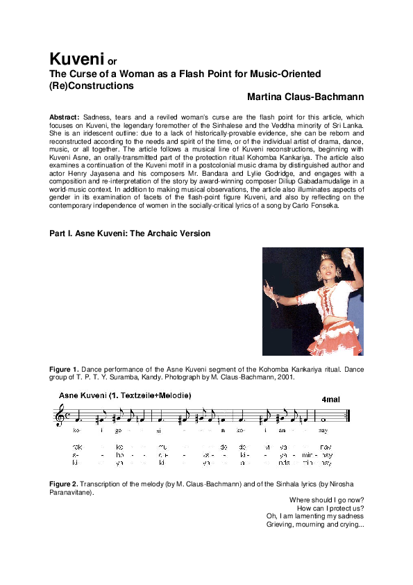 (PDF) Kuveni