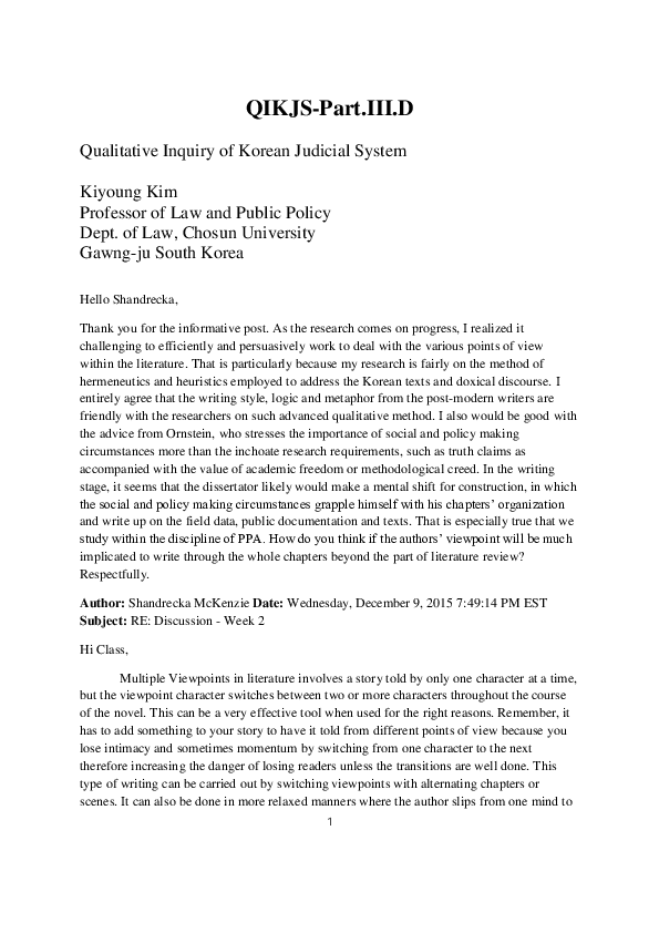 (PDF) QIKJS-Part.III.D Qualitative Inquiry of Korean Judicial System