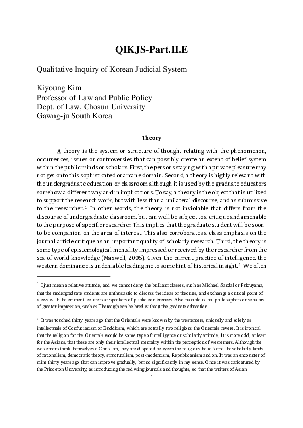 (PDF) QIKJS-Part.II.E Qualitative Inquiry of Korean Judicial System