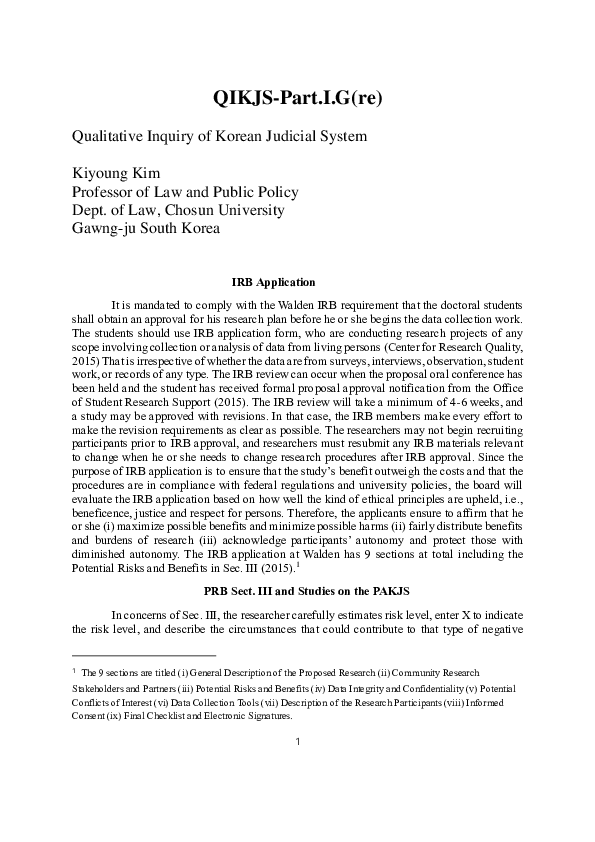 (PDF) QIKJS-Part.I.G(re) Qualitative Inquiry of Korean Judicial System