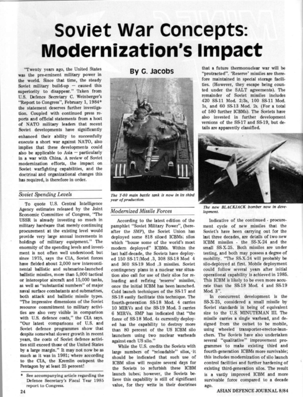 (PDF) Soviet War Concepts - Modernization's Impact