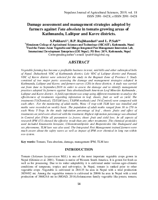 (PDF) Damage assessment and management strategies