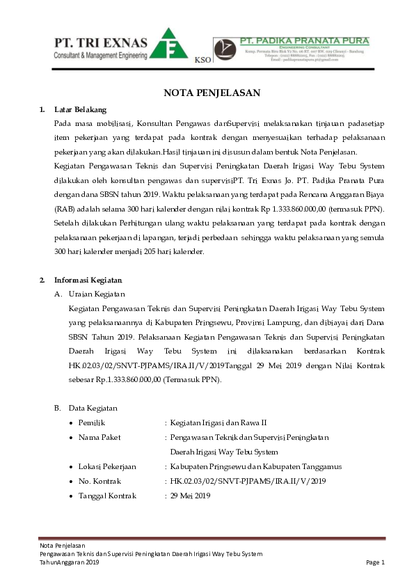 (DOC) NOTA PENJELASAN